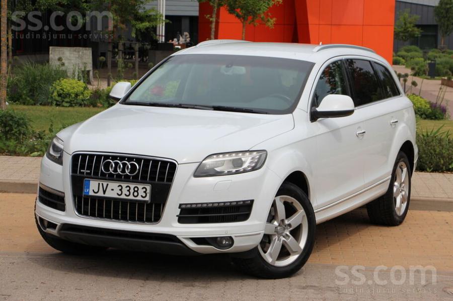 Balts Audi Q7 2012 Rīga, ar dzinēja tilpumu 3.00 L un nobraukumu 272 tūkst. km par 10950 €, foto 3 vietnē AUTOMOTO.COM.LV
