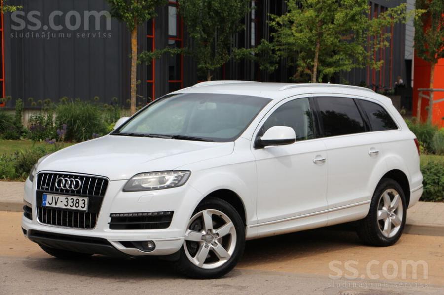 Balts Audi Q7 2012 Rīga, ar dzinēja tilpumu 3.00 L un nobraukumu 272 tūkst. km par 10950 €, foto 4 vietnē AUTOMOTO.COM.LV
