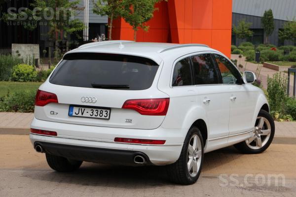 Balts Audi Q7 2012 Rīga, ar dzinēja tilpumu 3.00 L un nobraukumu 272 tūkst. km par 10950 €, foto 7 vietnē AUTOMOTO.COM.LV