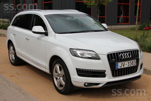 Balts Audi Q7 2012 Rīga, ar dzinēja tilpumu 3.00 L un nobraukumu 272 tūkst. km par 10950 €, foto 8 vietnē AUTOMOTO.COM.LV