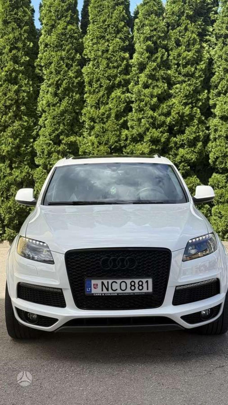 Balts Audi Q7 2012 Šauļi, ar dzinēja tilpumu 2.97 L un nobraukumu 383 tūkst. km par 12700 €, foto 1 vietnē AUTOMOTO.COM.LV