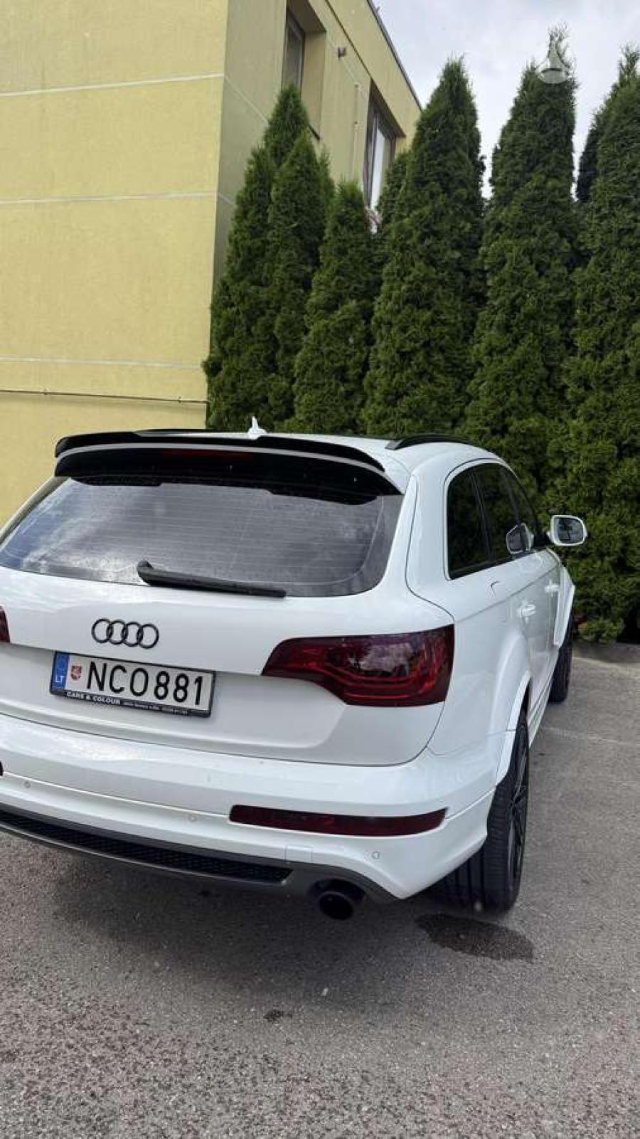 Balts Audi Q7 2012 Šauļi, ar dzinēja tilpumu 2.97 L un nobraukumu 383 tūkst. km par 12700 €, foto 5 vietnē AUTOMOTO.COM.LV