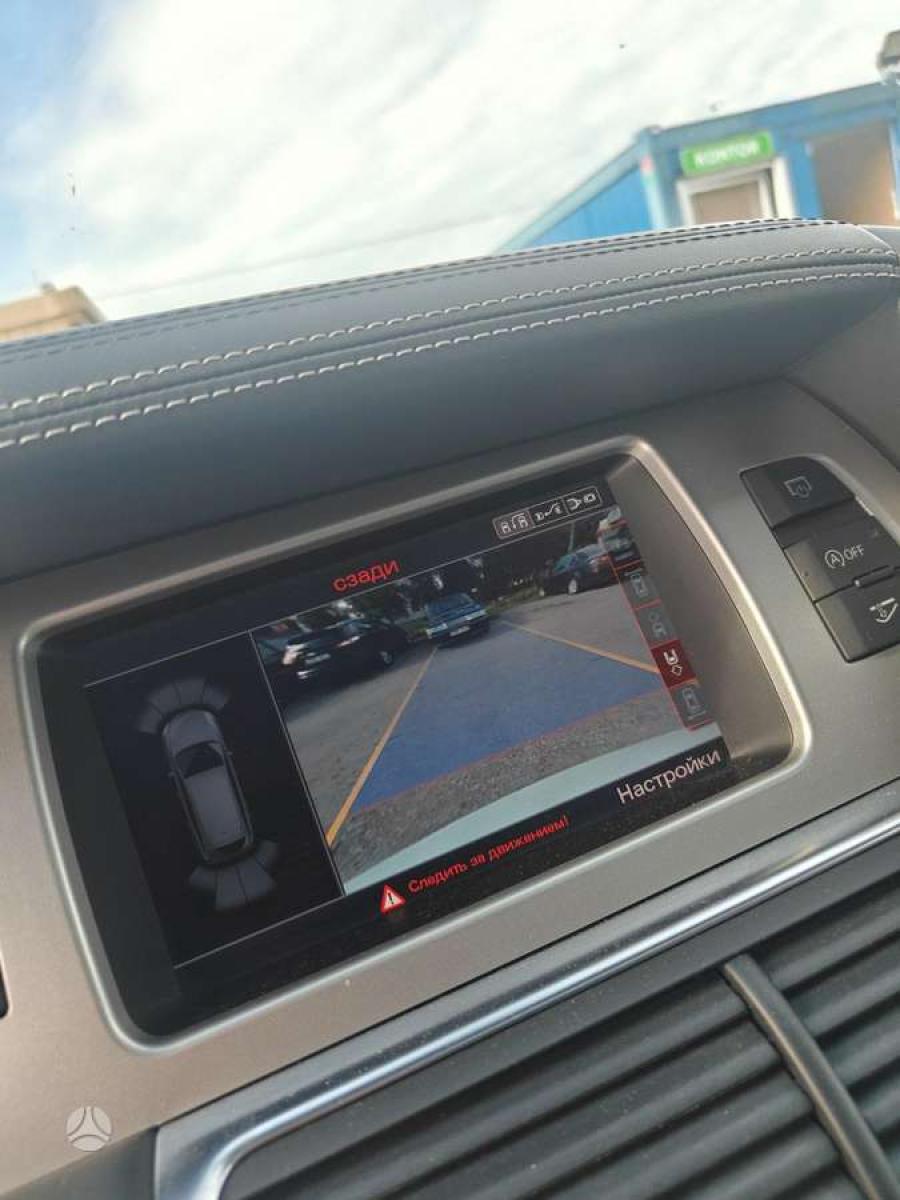 White Audi Q7 2013 in Vilnius, with an engine capacity of 2.97 L and mileage of 306 thousand km for 12400 €, photo 17 on AUTOMOTO.COM.LV