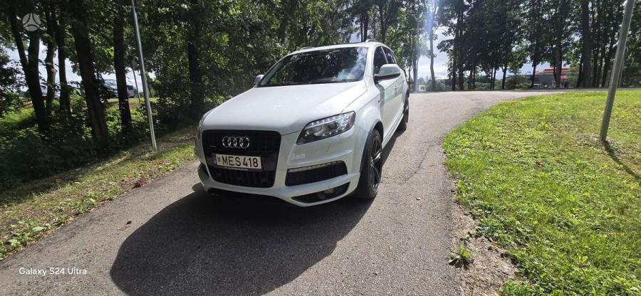 White Audi Q7 2013 in Jurbarkas, with an engine capacity of 3.00 L and mileage of 243 thousand km for 9200 €, photo 1 on AUTOMOTO.COM.LV