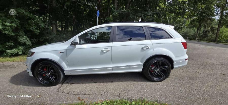 White Audi Q7 2013 in Jurbarkas, with an engine capacity of 3.00 L and mileage of 243 thousand km for 9200 €, photo 6 on AUTOMOTO.COM.LV
