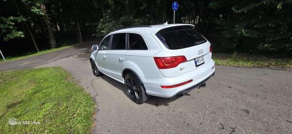 White Audi Q7 2013 in Jurbarkas, with an engine capacity of 3.00 L and mileage of 243 thousand km for 9200 €, photo 6 on AUTOMOTO.COM.LV