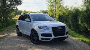 White Audi Q7 2013 in Vilnius, with an engine capacity of 3.00 L and mileage of 257 thousand km for 8350 €, photo 3 on AUTOMOTO.COM.LV