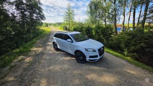 White Audi Q7 2013 in Vilnius, with an engine capacity of 3.00 L and mileage of 257 thousand km for 8350 €, photo 10 on AUTOMOTO.COM.LV