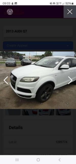 White Audi Q7 2013 in Vilnius, with an engine capacity of 3.00 L and mileage of 257 thousand km for 8350 €, photo 30 on AUTOMOTO.COM.LV