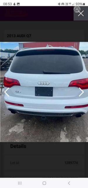 White Audi Q7 2013 in Vilnius, with an engine capacity of 3.00 L and mileage of 257 thousand km for 8350 €, photo 34 on AUTOMOTO.COM.LV