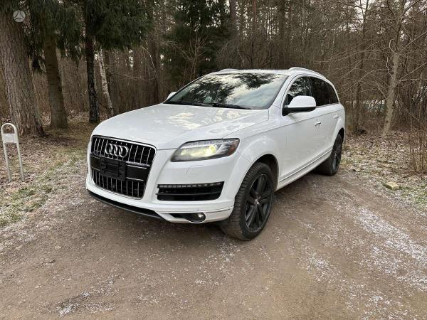 White Audi Q7 2014 in Vilnius, with an engine capacity of 3.00 L and mileage of 235 thousand km for 7300 €, photo 1 on AUTOMOTO.COM.LV