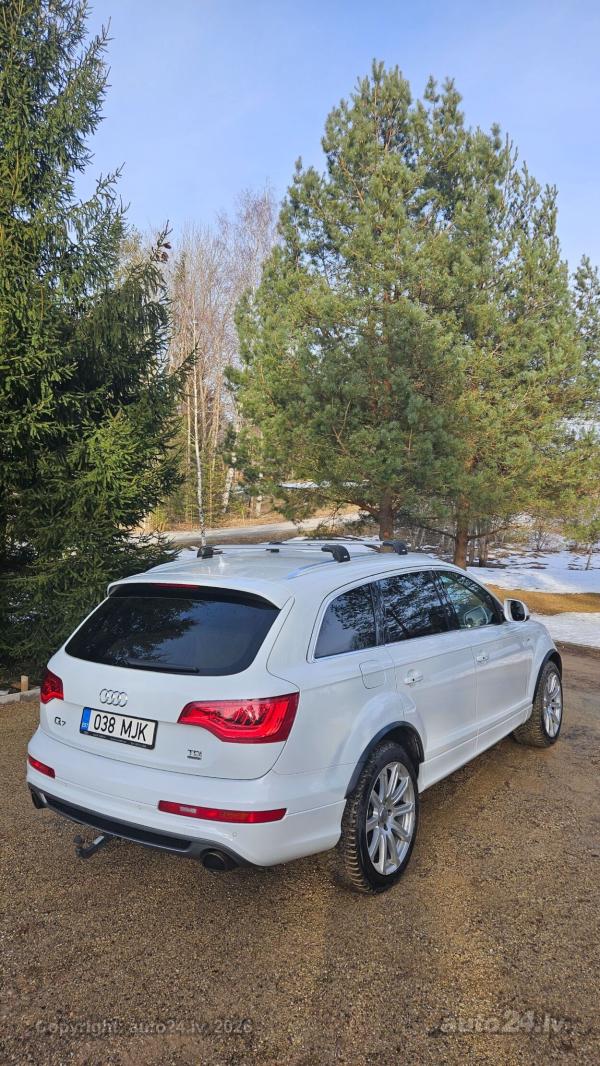 White Audi Q7 2014 in Voru, with an engine capacity of 3.00 L and mileage of 375 thousand km for 15800 €, photo 3 on AUTOMOTO.COM.LV