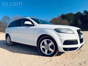 White Audi Q7 2014 in Riga, with an engine capacity of 3.00 L and mileage of 186 thousand km for 16000 €, photo 3 on AUTOMOTO.COM.LV