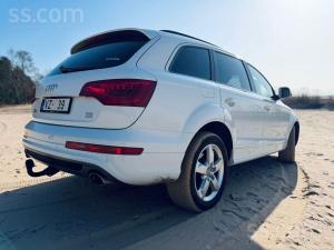 White Audi Q7 2014 in Riga, with an engine capacity of 3.00 L and mileage of 186 thousand km for 16000 €, photo 5 on AUTOMOTO.COM.LV