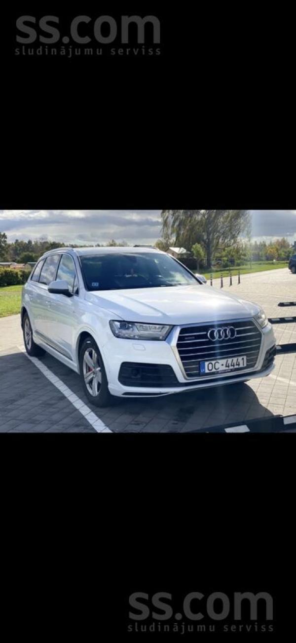 White Audi Q7 2015 in Saldus, with an engine capacity of 3.00 L and mileage of 227 thousand km for 26650 €, photo 1 on AUTOMOTO.COM.LV