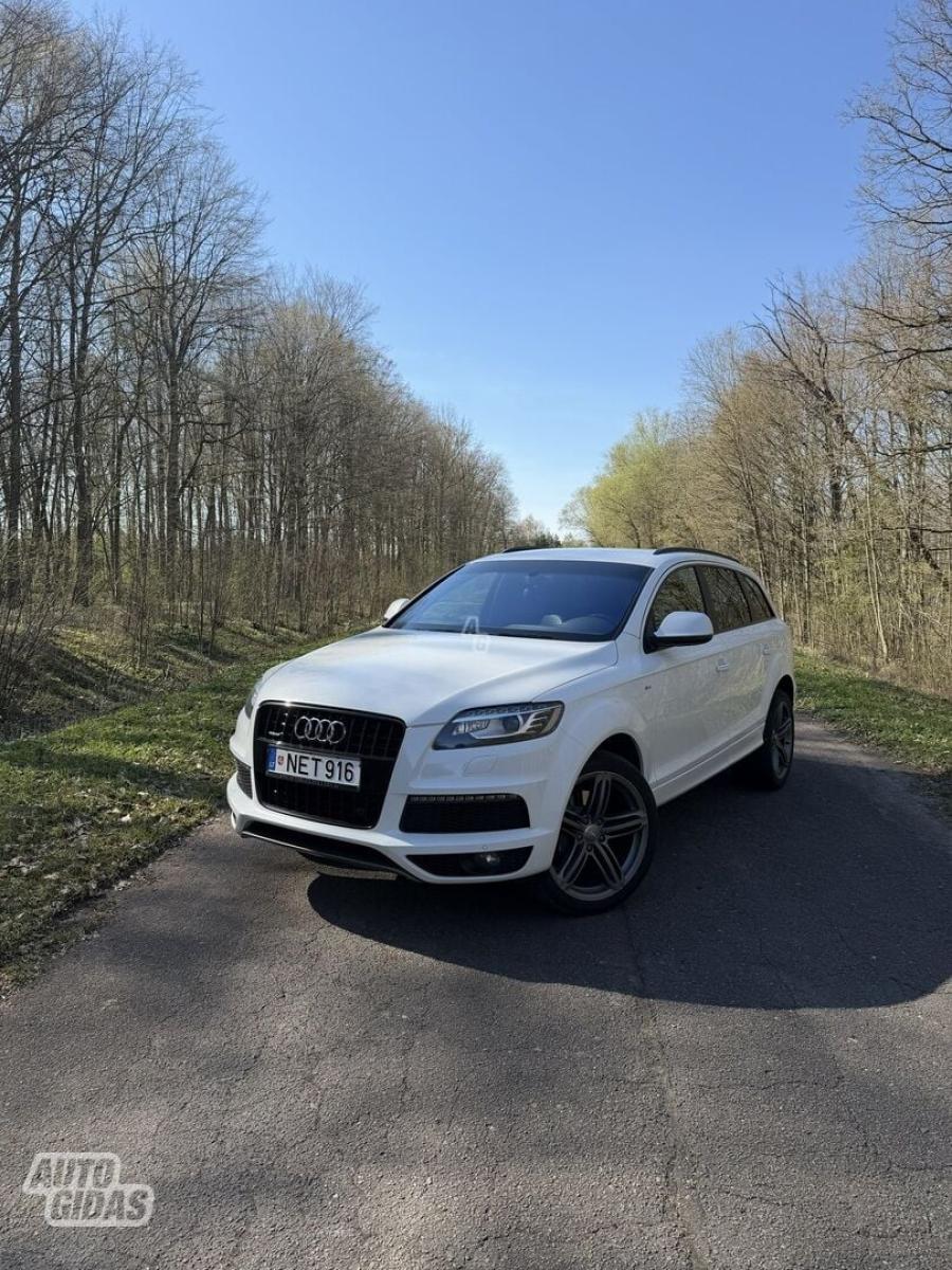 Balts Audi Q7 2015 Marijampole, ar dzinēja tilpumu 3.00 L un nobraukumu 319 tūkst. km par 15500 €, foto 1 vietnē AUTOMOTO.COM.LV