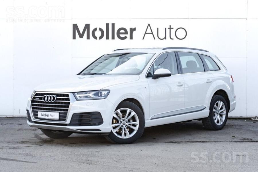 White Audi Q7 2015 in Riga, with an engine capacity of 3.00 L and mileage of 209 thousand km for 22250 €, photo 1 on AUTOMOTO.COM.LV