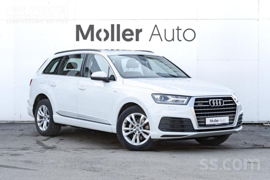 White Audi Q7 2015 in Riga, with an engine capacity of 3.00 L and mileage of 209 thousand km for 22250 €, photo 3 on AUTOMOTO.COM.LV