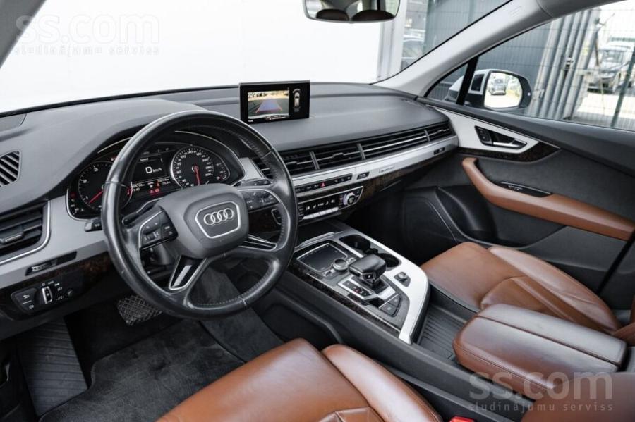 White Audi Q7 2015 in Riga, with an engine capacity of 3.00 L and mileage of 209 thousand km for 22250 €, photo 29 on AUTOMOTO.COM.LV
