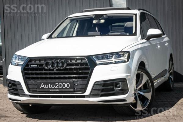 White Audi Q7 2015 in Tukums, with an engine capacity of 3.00 L and mileage of 183 thousand km for 26490 €, photo 2 on AUTOMOTO.COM.LV