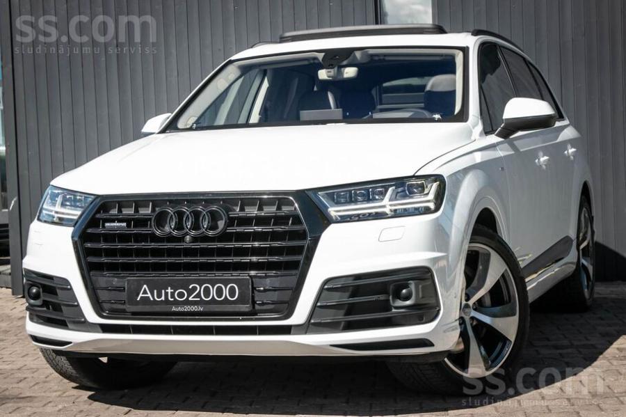 White Audi Q7 2015 in Tukums, with an engine capacity of 3.00 L and mileage of 183 thousand km for 26490 €, photo 3 on AUTOMOTO.COM.LV