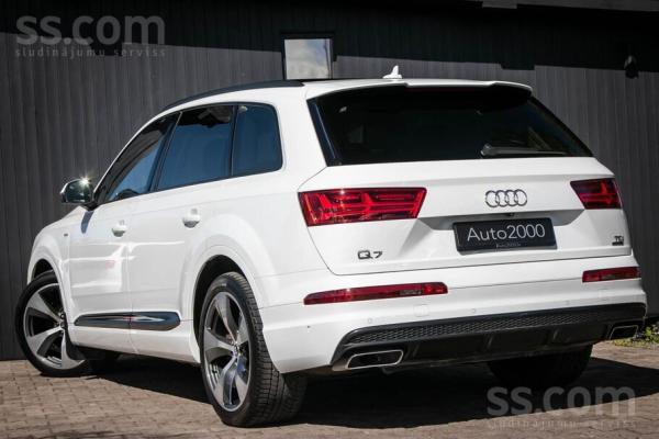 White Audi Q7 2015 in Tukums, with an engine capacity of 3.00 L and mileage of 183 thousand km for 26490 €, photo 4 on AUTOMOTO.COM.LV