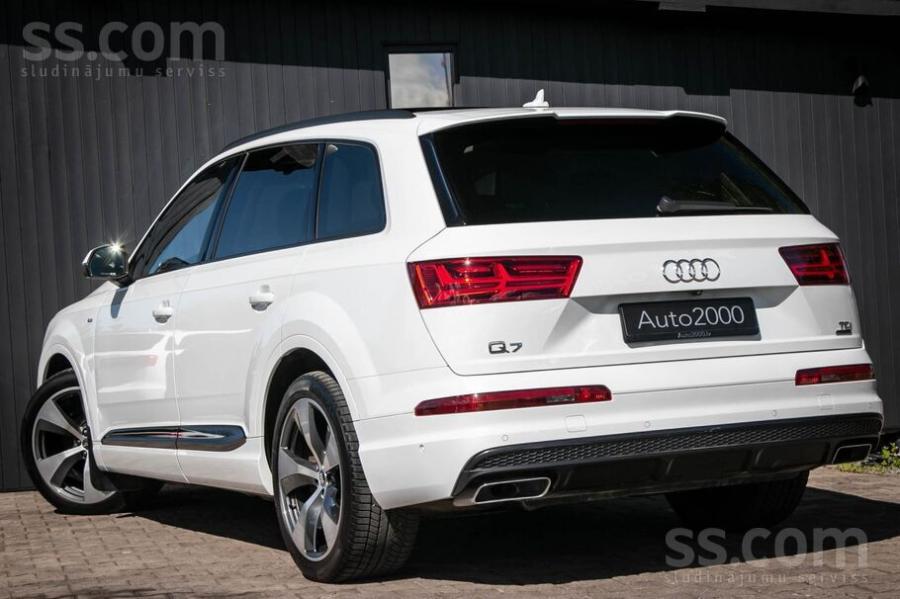 White Audi Q7 2015 in Tukums, with an engine capacity of 3.00 L and mileage of 183 thousand km for 26490 €, photo 5 on AUTOMOTO.COM.LV
