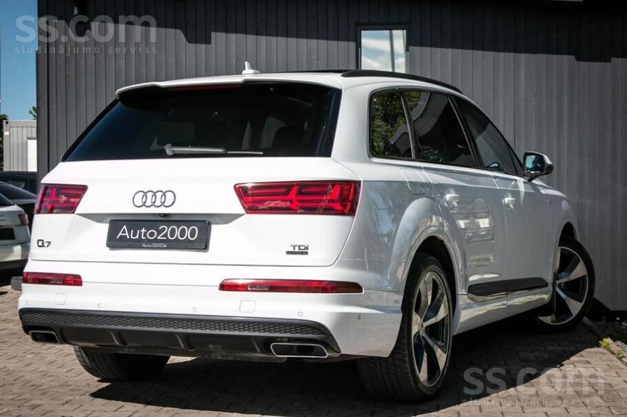 White Audi Q7 2015 in Tukums, with an engine capacity of 3.00 L and mileage of 183 thousand km for 26490 €, photo 6 on AUTOMOTO.COM.LV