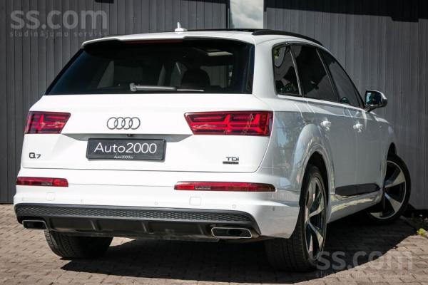 White Audi Q7 2015 in Tukums, with an engine capacity of 3.00 L and mileage of 183 thousand km for 26490 €, photo 6 on AUTOMOTO.COM.LV