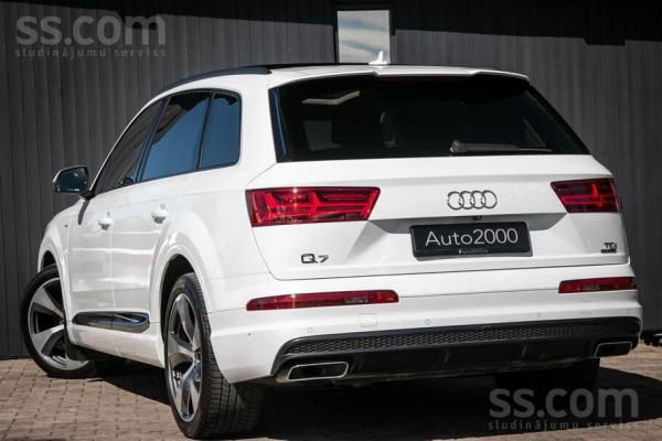 White Audi Q7 2015 in Tukums, with an engine capacity of 3.00 L and mileage of 183 thousand km for 26490 €, photo 7 on AUTOMOTO.COM.LV