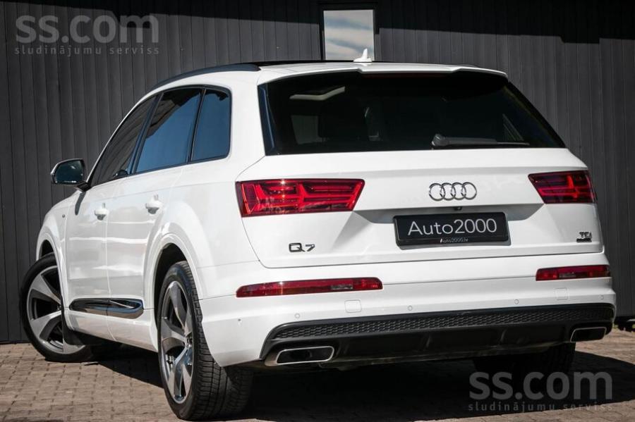 White Audi Q7 2015 in Tukums, with an engine capacity of 3.00 L and mileage of 183 thousand km for 26490 €, photo 8 on AUTOMOTO.COM.LV