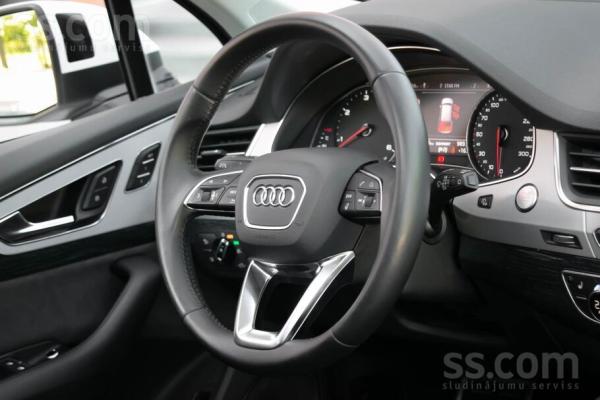 White Audi Q7 2015 in Tukums, with an engine capacity of 3.00 L and mileage of 183 thousand km for 26490 €, photo 8 on AUTOMOTO.COM.LV