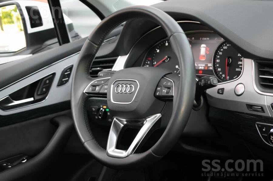 White Audi Q7 2015 in Tukums, with an engine capacity of 3.00 L and mileage of 183 thousand km for 26490 €, photo 9 on AUTOMOTO.COM.LV