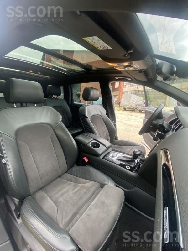 White Audi Q7 2015 in Cesis, with an engine capacity of 3.00 L and mileage of 197 thousand km for 15000 €, photo 6 on AUTOMOTO.COM.LV