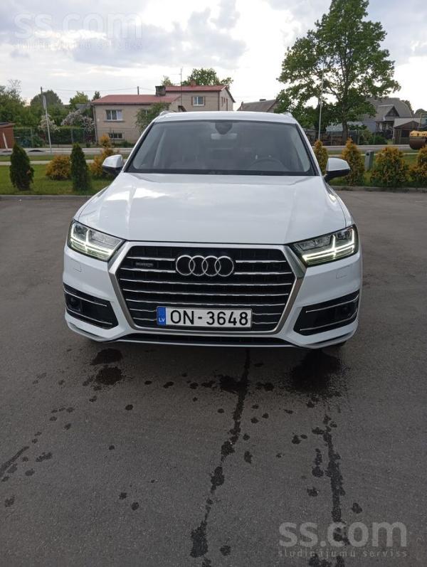 White Audi Q7 2015 in Riga, with an engine capacity of 3.00 L and mileage of 148 thousand km for 27400 €, photo 1 on AUTOMOTO.COM.LV