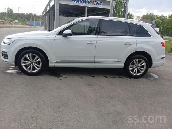 White Audi Q7 2015 in Riga, with an engine capacity of 3.00 L and mileage of 148 thousand km for 27400 €, photo 2 on AUTOMOTO.COM.LV