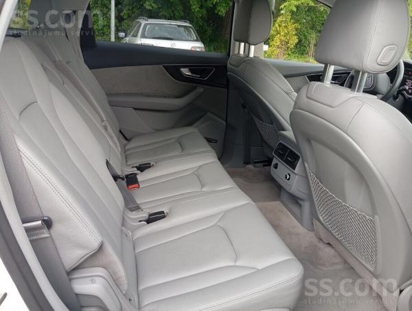 White Audi Q7 2015 in Riga, with an engine capacity of 3.00 L and mileage of 148 thousand km for 27400 €, photo 10 on AUTOMOTO.COM.LV