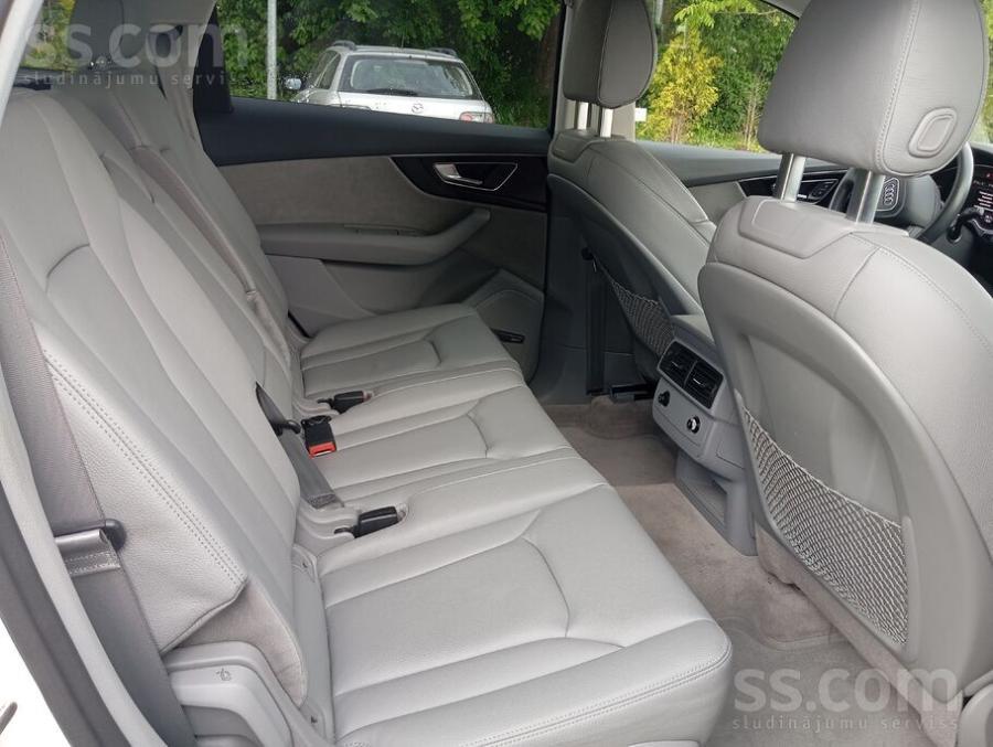 White Audi Q7 2015 in Riga, with an engine capacity of 3.00 L and mileage of 148 thousand km for 27400 €, photo 11 on AUTOMOTO.COM.LV