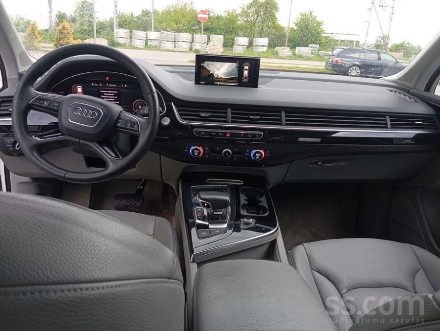 White Audi Q7 2015 in Riga, with an engine capacity of 3.00 L and mileage of 148 thousand km for 27400 €, photo 19 on AUTOMOTO.COM.LV