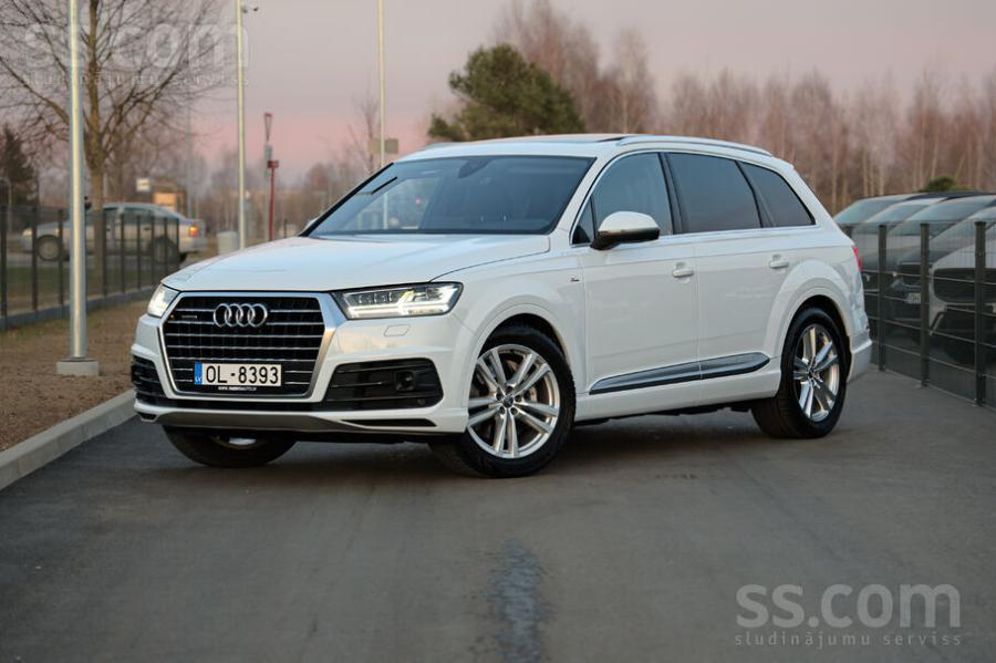 White Audi Q7 2015 in Jelgava, with an engine capacity of 3.00 L and mileage of 0 thousand km for 25500 €, photo 1 on AUTOMOTO.COM.LV