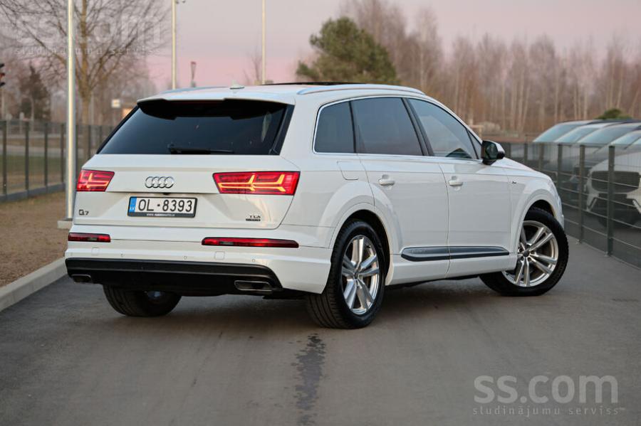 White Audi Q7 2015 in Jelgava, with an engine capacity of 3.00 L and mileage of 0 thousand km for 25500 €, photo 5 on AUTOMOTO.COM.LV