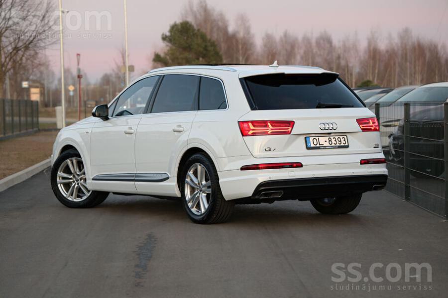 White Audi Q7 2015 in Jelgava, with an engine capacity of 3.00 L and mileage of 0 thousand km for 25500 €, photo 7 on AUTOMOTO.COM.LV