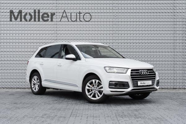 White Audi Q7 2015 in Marupe, with an engine capacity of 3.00 L and mileage of 148 thousand km for 25650 €, photo 2 on AUTOMOTO.COM.LV