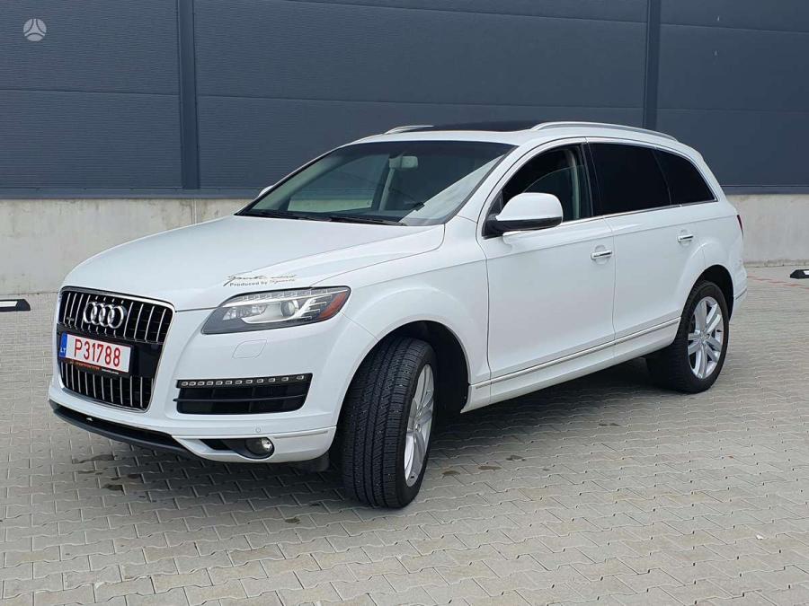 White Audi Q7 2015 in Siauliai, with an engine capacity of 3.00 L and mileage of 225 thousand km for 9350 €, photo 1 on AUTOMOTO.COM.LV