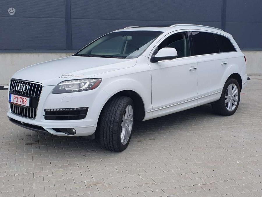 White Audi Q7 2015 in Siauliai, with an engine capacity of 3.00 L and mileage of 225 thousand km for 9350 €, photo 4 on AUTOMOTO.COM.LV