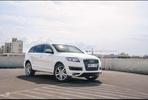 Balts Audi Q7 2015 Viļņa, ar dzinēja tilpumu 3.00 L un nobraukumu 170 tūkst. km par 13500 €, foto 5 vietnē AUTOMOTO.COM.LV