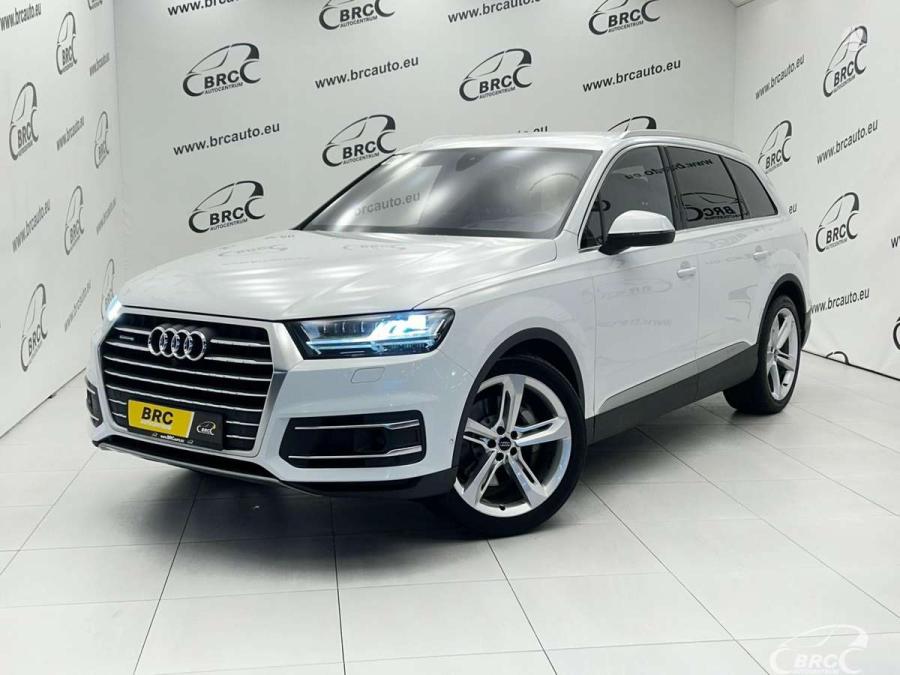 White Audi Q7 2015 in Vilnius, with an engine capacity of 2.97 L and mileage of 227 thousand km for 23900 €, photo 1 on AUTOMOTO.COM.LV