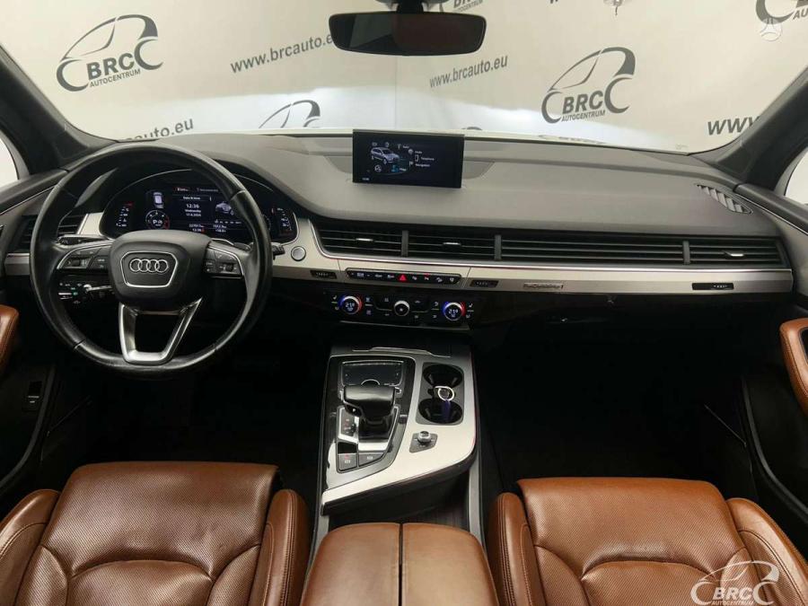 White Audi Q7 2015 in Vilnius, with an engine capacity of 2.97 L and mileage of 227 thousand km for 23900 €, photo 5 on AUTOMOTO.COM.LV