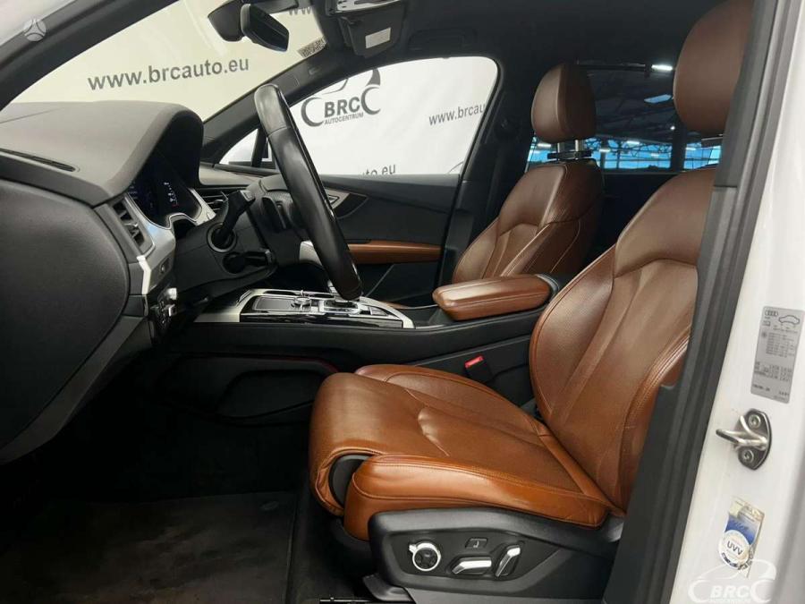 White Audi Q7 2015 in Vilnius, with an engine capacity of 2.97 L and mileage of 227 thousand km for 23900 €, photo 6 on AUTOMOTO.COM.LV