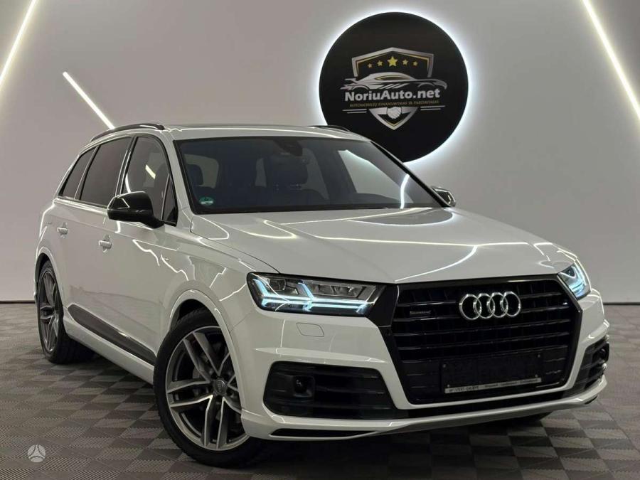 White Audi Q7 2015 in Marijampole, with an engine capacity of 2.97 L and mileage of 214 thousand km for 24750 €, photo 1 on AUTOMOTO.COM.LV